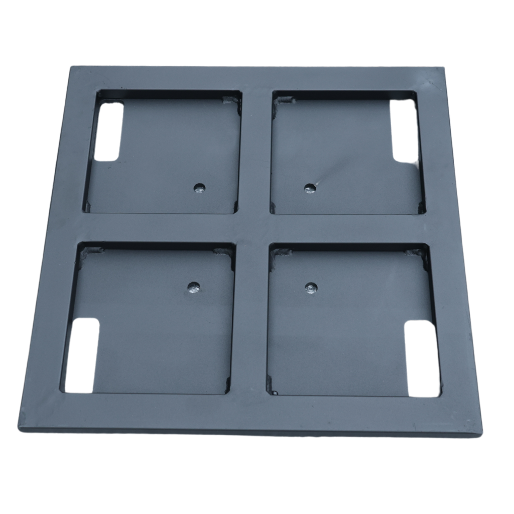 Nationwide Professional 24" x 24" Black Aluminum Base Plate Rental ...