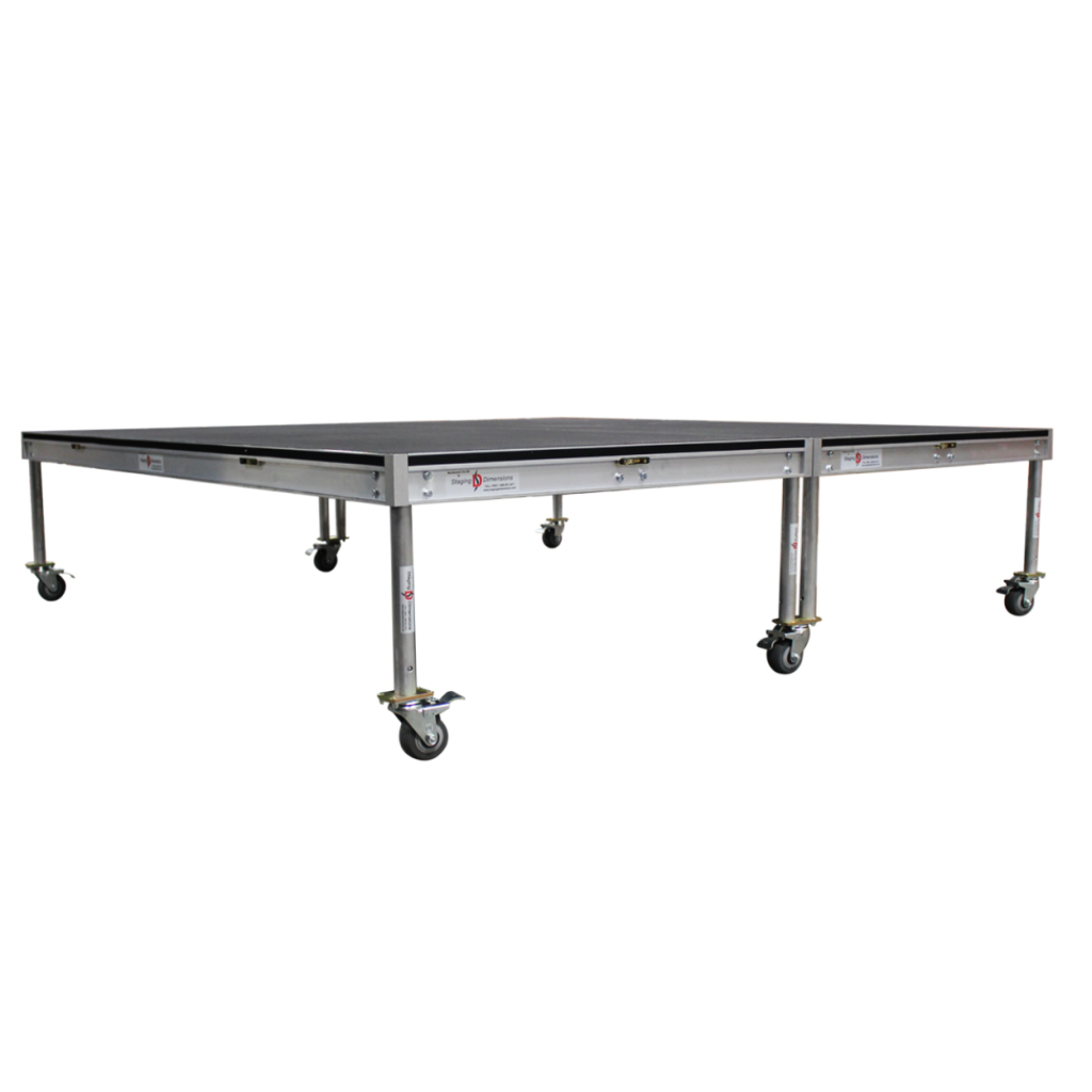 Staging Dimensions 8' x 8' x 12" Rolling Drum Riser Stage Deck Rental ...