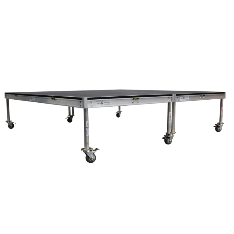 Staging Dimensions 8' x 8' x 12" Rolling Drum Riser Stage Deck Rental ...